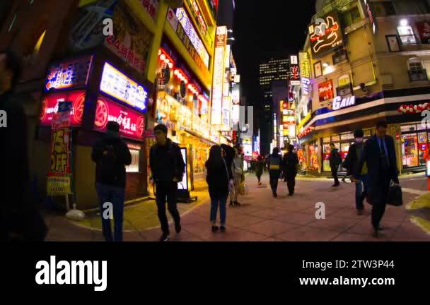 4K resolution night lapse at Shinjuku / Its a city location in Tokyo ...
