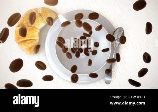 Cup filling coffee on white Stock Videos & Footage - HD and 4K Video ...