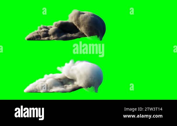 launch rocket isolate. Green screen. Realistic 4k animation Stock Video ...