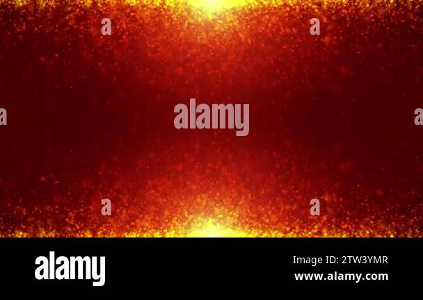 The 4k mirror golden red particles rain background contains a beautiful ...