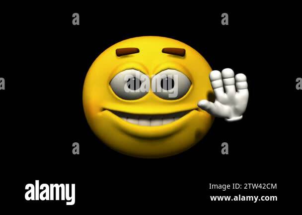 Emoticon icon hi Stock Videos & Footage - HD and 4K Video Clips - Alamy