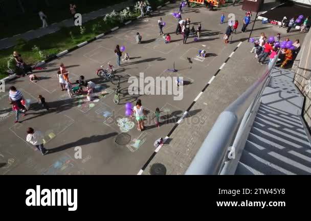 Children drawing on pavement Stock Videos & Footage - HD and 4K Video ...