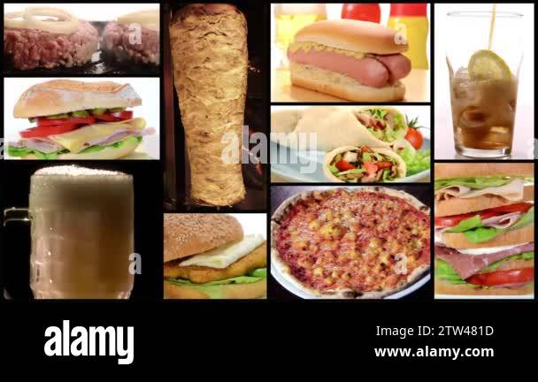 Fast food collage Stock Videos & Footage - HD and 4K Video Clips - Alamy