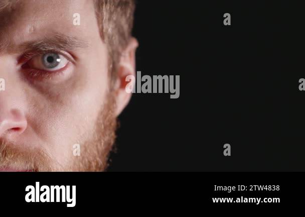 Man evil eyes beard black and white Stock Videos & Footage - HD and 4K ...