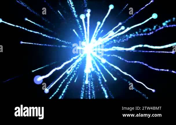 Bright Shooting Particle Light Effect Animation - Loop Blue Stock Video ...