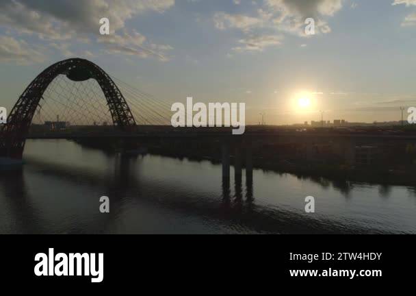 Cable stayed steel arch bridge Stock Videos & Footage - HD and 4K Video ...