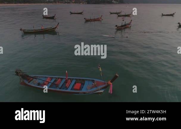 Fishing boats in the bay, schooner, sea, thai, thailand, yacht, sunset ...