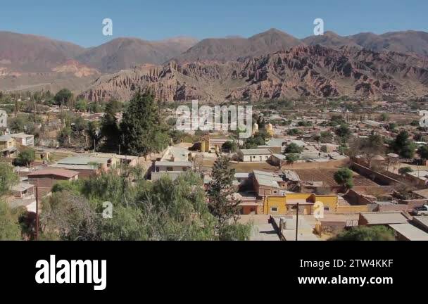 Village of Tilcara in the Puna Argentina. San Francisco de Tilcara is a ...