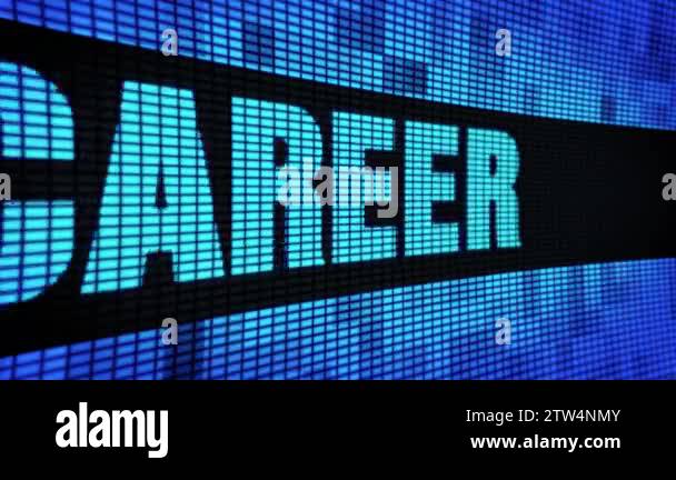 Career Side Text Scrolling LED Wall Pannel Display Sign Board Stock ...