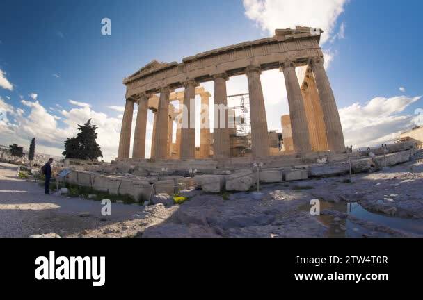 The Parthenon in Athens. The Acropolis is one of the most important ancient monuments in the ...