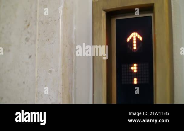 the arrow lights up on the display. The display shows where the ...