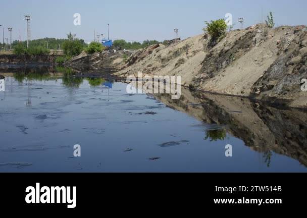 Throwing stone into the petroleum lagoon. the former dump toxic waste ...