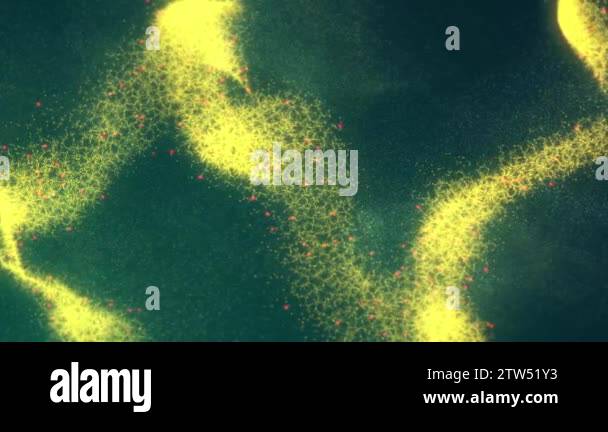 Abstract background with light and particles. Sparks, seamless loop ...