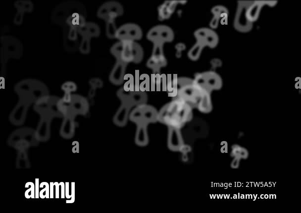 Halloween White Scary Face Bokeh Background Stock Video Footage - Alamy