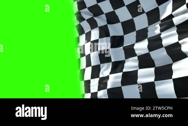 checkered flag, end race background, formula one competition waving ...