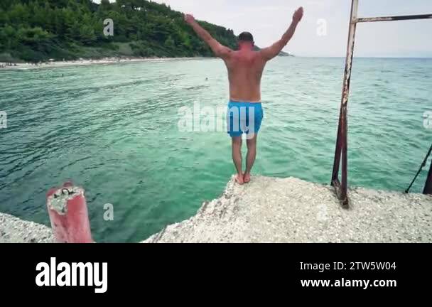 Jumping into the sea water Stock Videos & Footage - HD and 4K Video ...