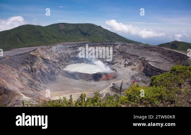 Poas volcano crater costa rica Stock Videos & Footage - HD and 4K Video ...