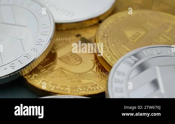 BitCoin BTC, Ethereum ETH and Litecoin LTC coins are rotates. Worldwide ...