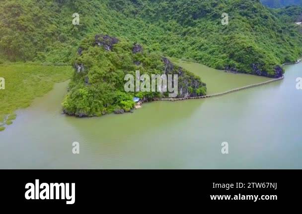 Scenic wooden bridge connecting Stock Videos & Footage - HD and 4K ...