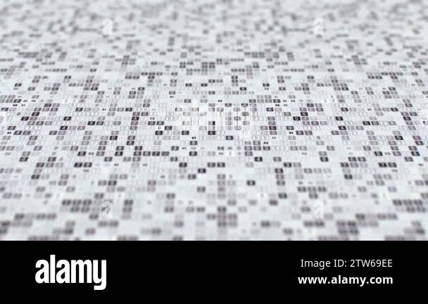 Random Hexadecimal Code Digits And Letters In Different Configurations On Black And White