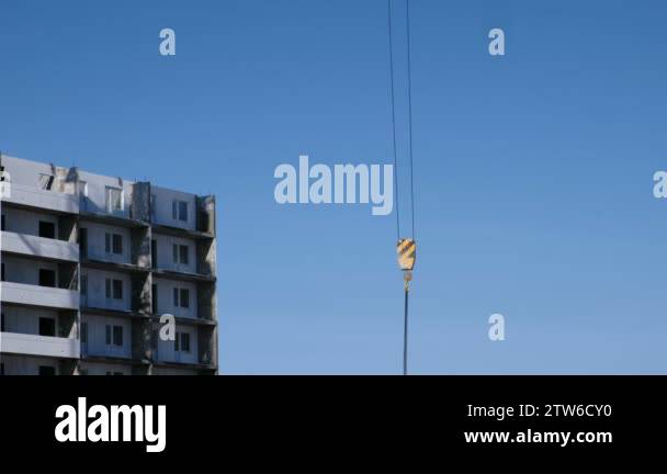 A crane hook crane hook crane hook building crane Stock Videos ...