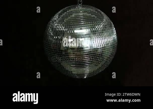 Disco Ball Mirrors Spin PAL . Disco ball spinning and sparkling as it ...