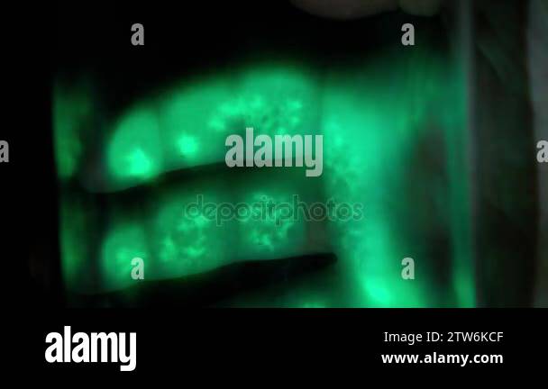 A man touches his hand to electricity. Aura scan, human electromagnetic ...