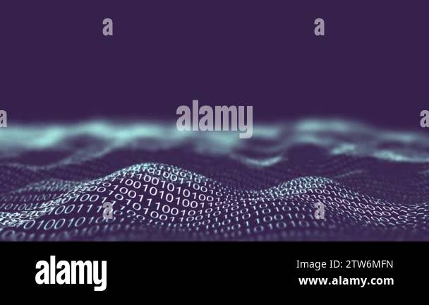 Information technology background wave animation. Network business ...