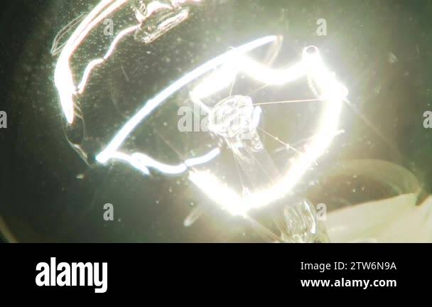 Real light bulb turning on, flickering and turning off Stock Video ...