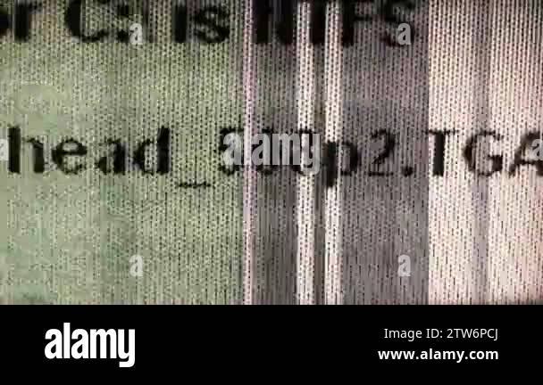 Flashing Error Text 22 A computer generated fast, flickering, strobing ...