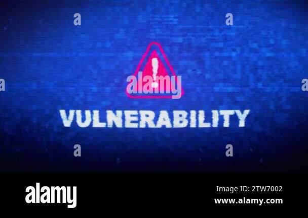 Vulnerability Text Digital Noise Twitch Glitch Distortion Effect Error ...