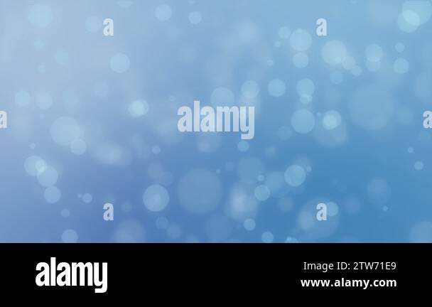 Light blue glowing background with floating bokeh lights Stock Video ...