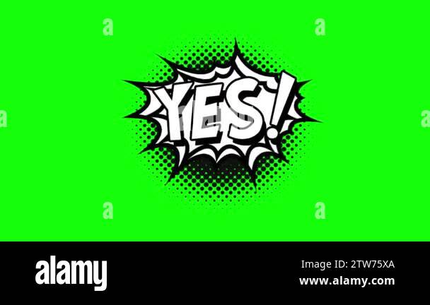 Yes communication bubble cartoon Stock Videos & Footage - HD and 4K ...