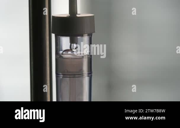 Long drop counter with falling dribs of saline in an intensive therapy ...