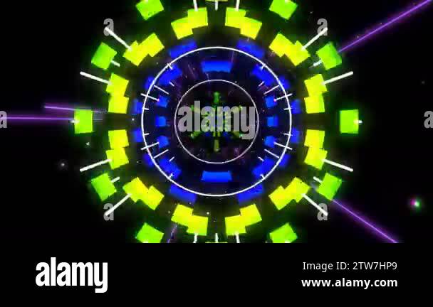 Looped seamless footage for your event, concert, stage design, title ...