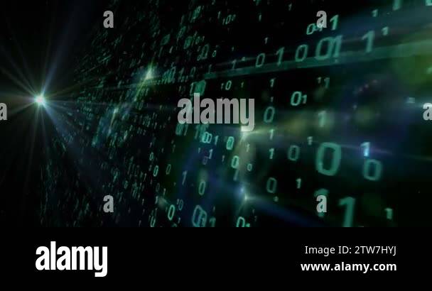 Digital technology background. New seamless looping animation with ...
