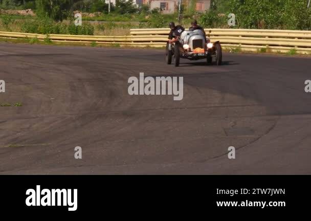Ford Model A Speedster, pre-war vintage cabriolet car Stock Video ...