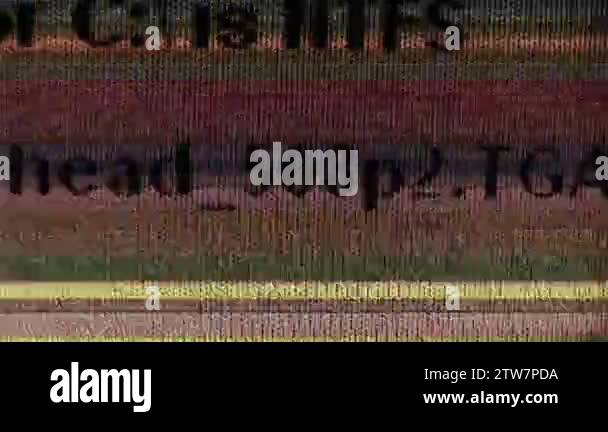 Flashing Error Text 14 A computer generated fast, flickering, strobing ...