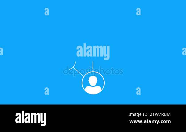 Animated social media chain Stock Video Footage - Alamy