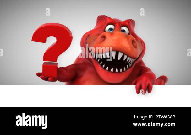 cartoon character holding question mark Stock Video Footage - Alamy