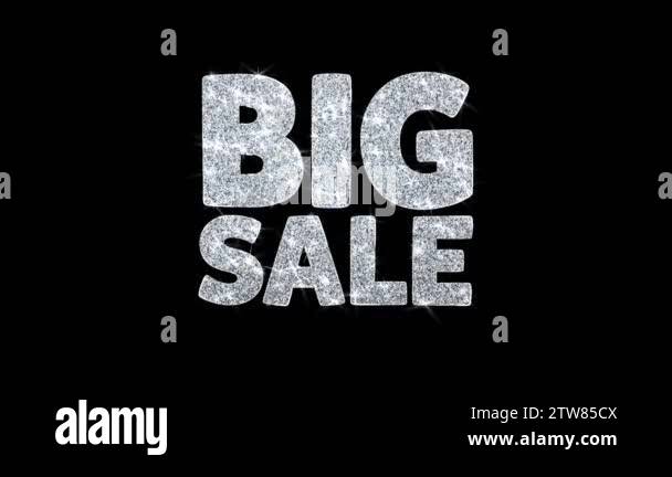 Big Sale Blinking Text Wishes Particles Greetings, Invitation ...