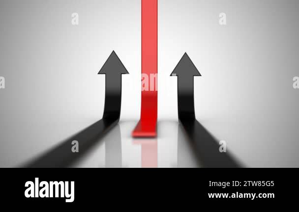 Three Arrows Moving Up Stock Video Footage - Alamy