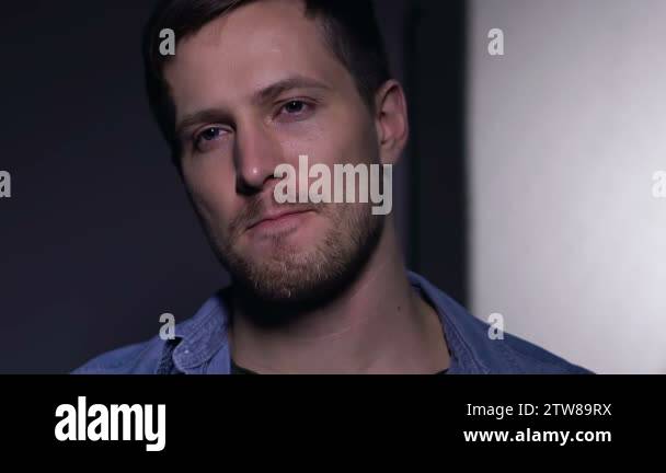 Depressed father suffering loss and crying, lack of attention for ...