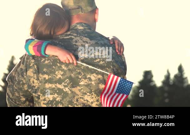 Child girl hugs military Stock Videos & Footage - HD and 4K Video Clips ...