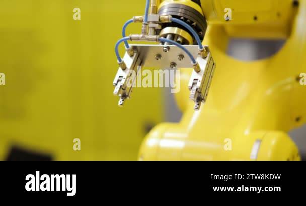 Modern Industrial automation. Robotic Arm with Gears - Speed Ramp Stock ...