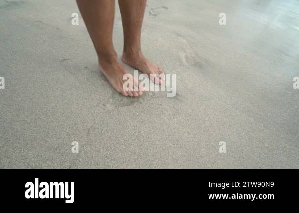 people save from catastrophe, disaster, calamity, male Feet Run From ...