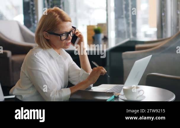 Mature lady using telephone Stock Videos & Footage - HD and 4K Video ...