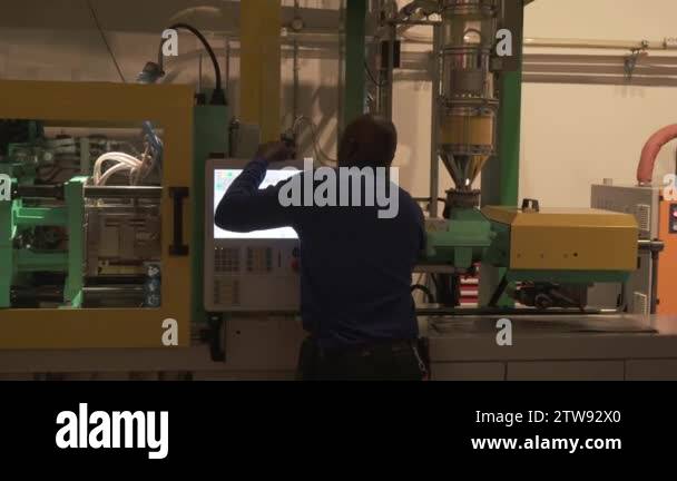 Demonstration of the technological process of manufacturing the details ...