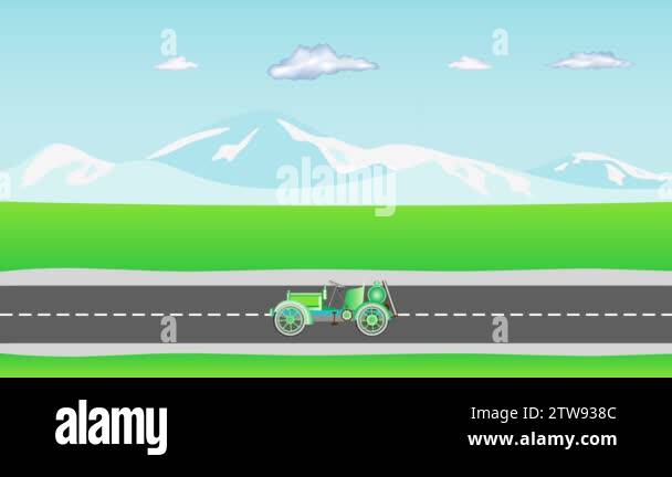 Cars traffic on the road. Cars on two-way road. Road Traffic on a ...