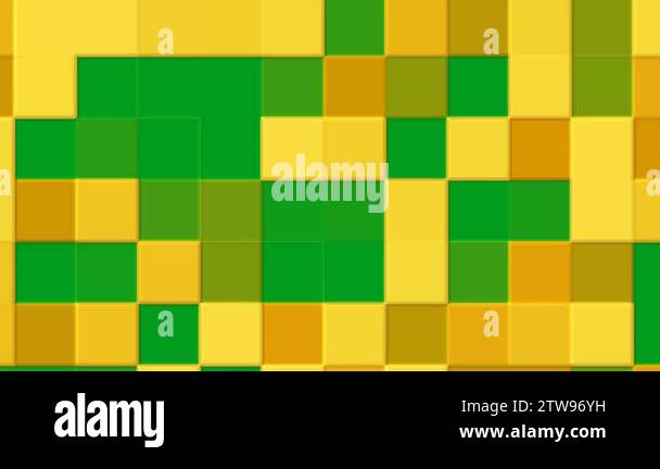 Abstract animated background of rectangles that change color and size ...